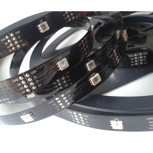 5v 5M/roll 24 pixel Taiwan APA102 RGB LED strip